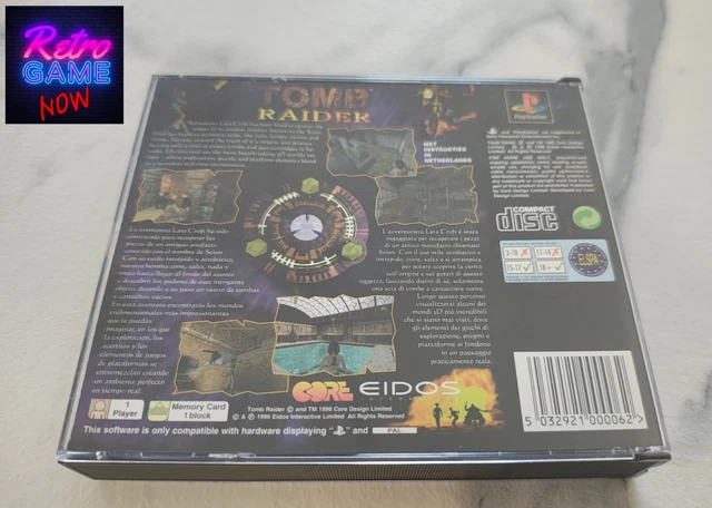 TOMB RAIDER SONY PlayStation PS1 PAL Multi (🇮🇹,🇪🇸, 🇬🇧) sub. game ENG ...