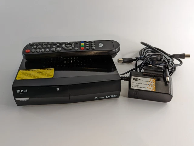 BUSH CDVBT2 FREEVIEW HD Set Top Box DVB-T2 HDMI Digital TV Receiver ...