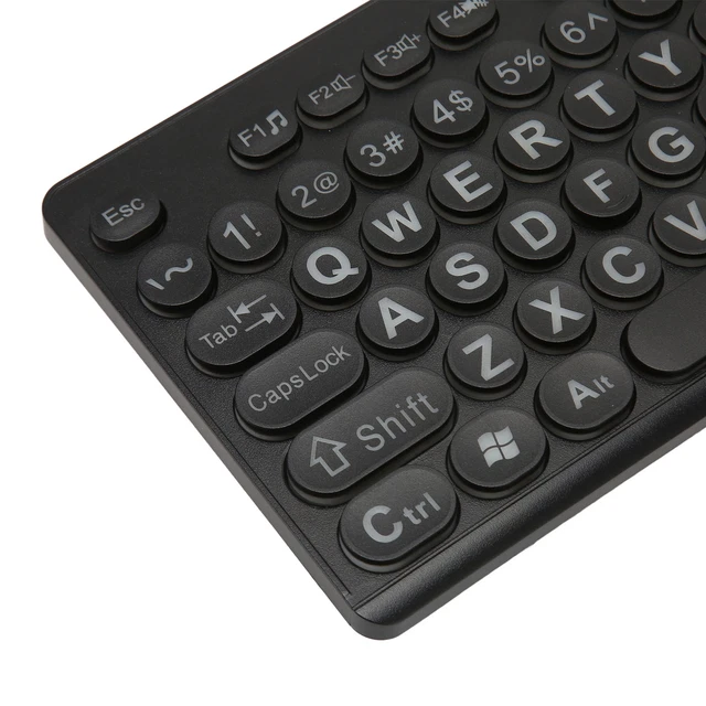104 KEY WIRED Keyboard Backlit Large Print Keyboard Business Standard ...