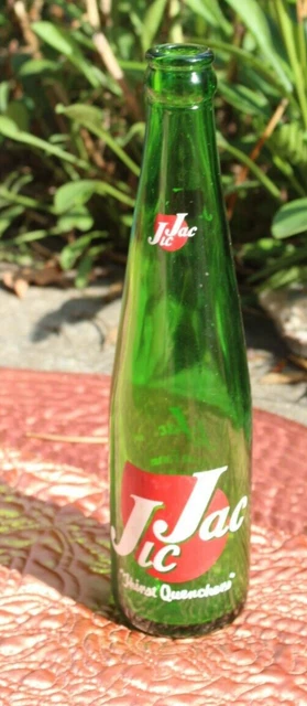 RARE VINTAGE 1950'S Mid Century Jic Jac Soda Pop Bottle Green Joplin MO ...