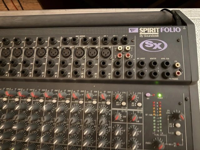 SOUND CRAFT SPIRIT folio 20 channel mixing desk. £156.72 - PicClick UK