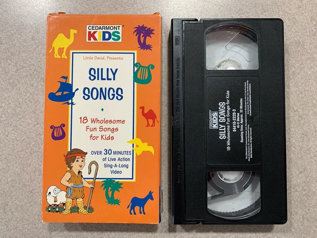 SILLY SONGS (VHS, 1995) Cedarmont Kids Video Little David 30 Minutes ...