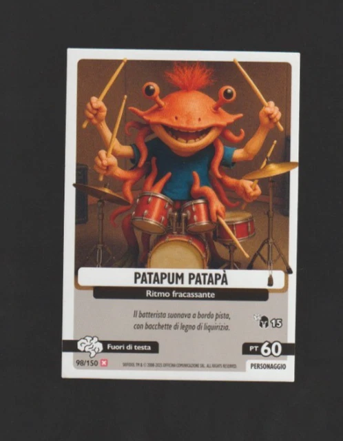 ITALIAN BRAINROT UNIVERSO Psichedelico Tcg Card N. 98/150 Patapum ...