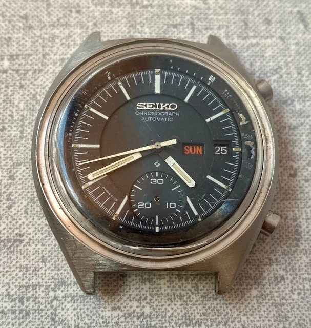 OROLOGIO VINTAGE SEIKO 6139-7070 BABY JUMBO Cronografo Automatico ...