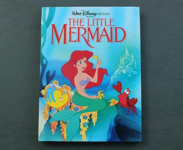 VINTAGE WALT DISNEY Little Mermaid Large Hardcover Book Gallery Books ...