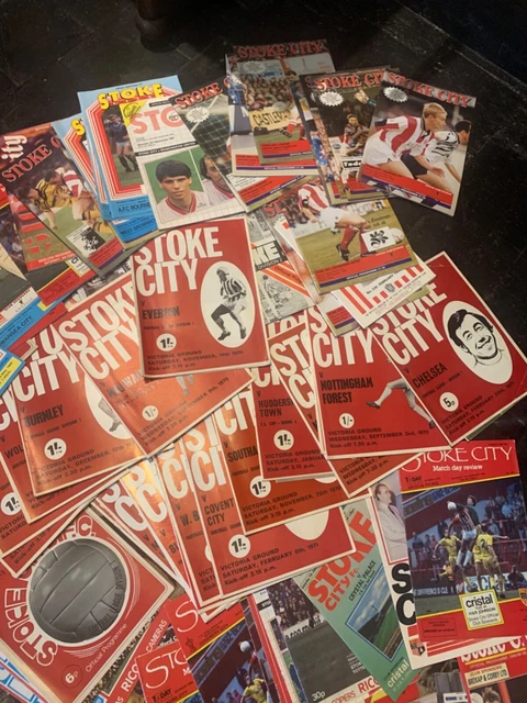 100 PLUS STOKE City home programmes 1970- early 1990s. £95.00 - PicClick UK