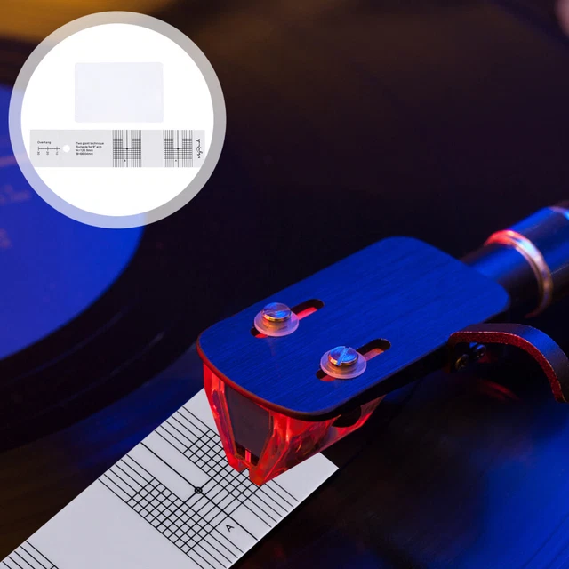 ACRYLIC RULER MUSIC Recorder Protractor Vinyl Phonograph Alignment Tool ...
