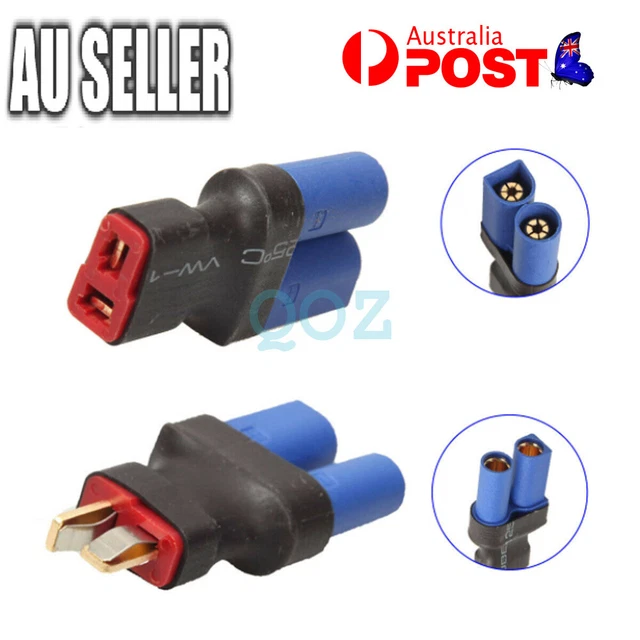 RC Battery Connector EC5 To T-Plug (Deans) Adapter - Ultra Compact ...