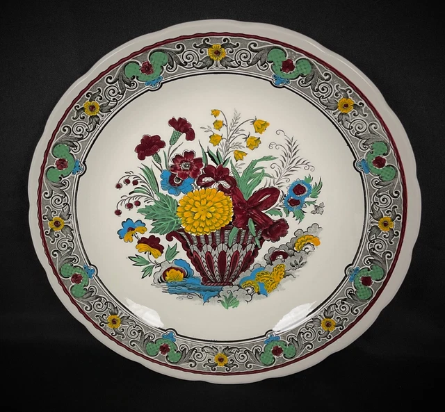 SUPERBE GRAND PLAT ,assiette en faïence fait main by Boch Holland décor ...
