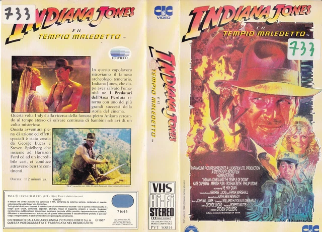INDIANA JONES E il tempio maledetto (1984) VHS CIC VIDEO EUR 7,90 ...