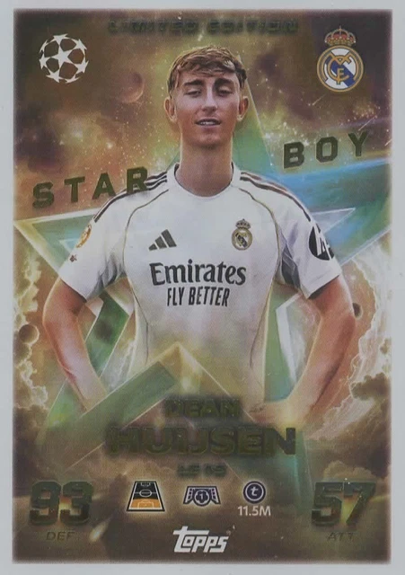MATCH ATTAX CHAMPIONS League 2025/26 LE 19 Limited Edition Dean Huijsen ...