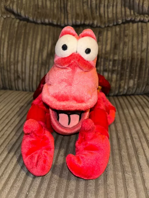 DISNEY STORE PLUSH The Little Mermaid Sebastian Crab Soft Toy Vintage ...
