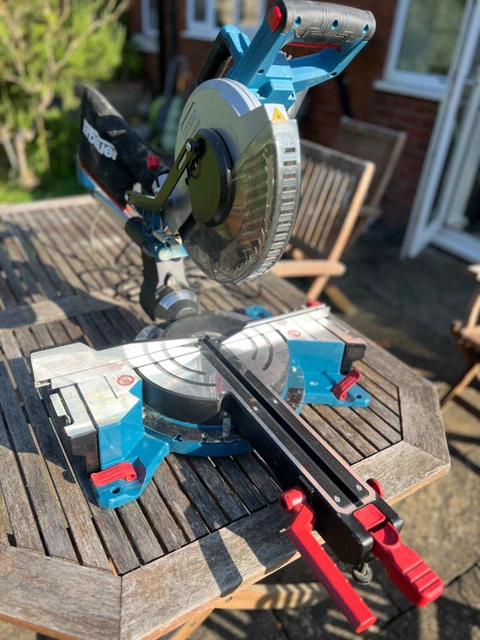 ERBAUER MITRE SAW Electric EMIS254S Double Bevel 254mm Sliding Heavy Duty 1800W 158.99 PicClick UK