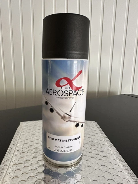 AVIATION PAINT, INSTRUMENT Matt Black, Alpha Aerospace 780-201 Brand ...