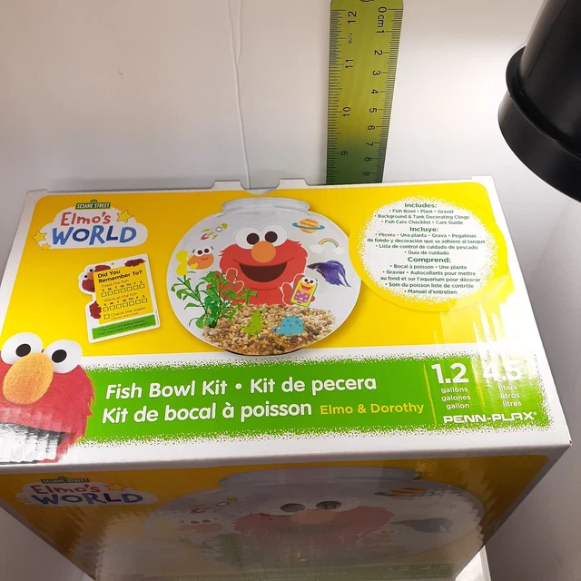 SESAME STREET ELMO‘S World 1.2 Gallon Fish Bowl Kit For Kids NEW £17.74 ...