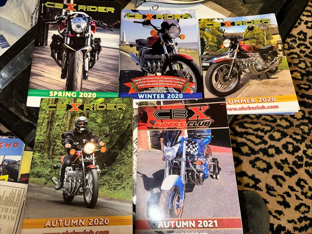 HONDA CBX RIDERS Club Magazines x 5 Pro Link Specials Rare Great ...