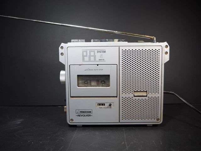 VINTAGE FERGUSON REVOLVER model 3T12-Radio Cassette Player- Spares OR ...