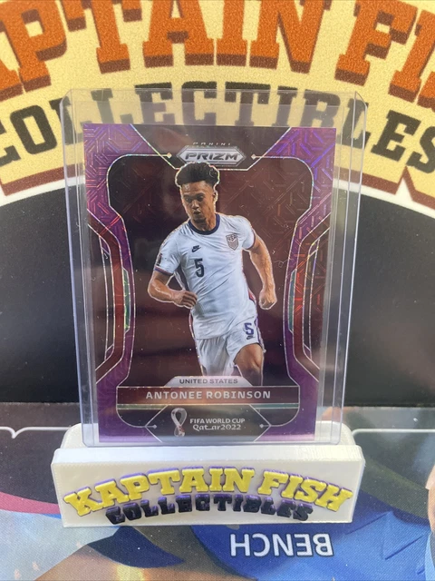 2022 PRIZM FIFA World Cup Qatar 2022 Soccer Antonee Robinson Purple ...