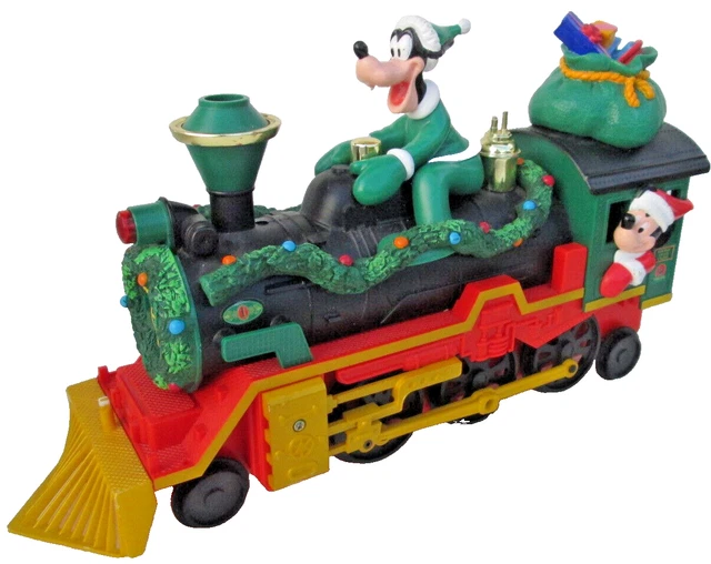 WALT DISNEY WORLD R R Holiday Steam Engine Mickey Mouse Goofy Christmas ...