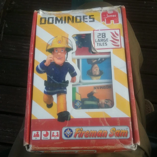 FIREMAN SAM PLASTIC Dominoes Style Picture Game By Jumbo x28 Pieces £1. ...