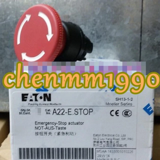 1PC NEW EATON MOELLER Emergency stop button Header A22-E.top header #YT ...