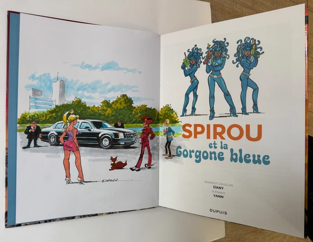SUPERBE DÉDICACE BD DANY EO 1ère édition SPIROU GORGONE BLEUE ETAT NEUF ...