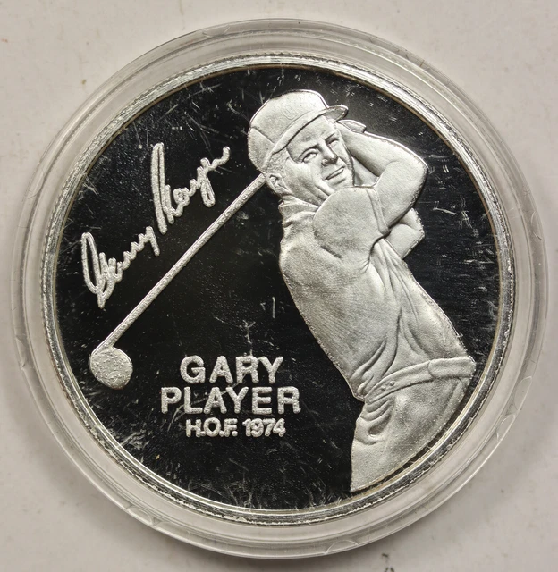 1974 GARY PLAYER PGA Tour World Golf Hall of Fame .999 Fine Silver ...