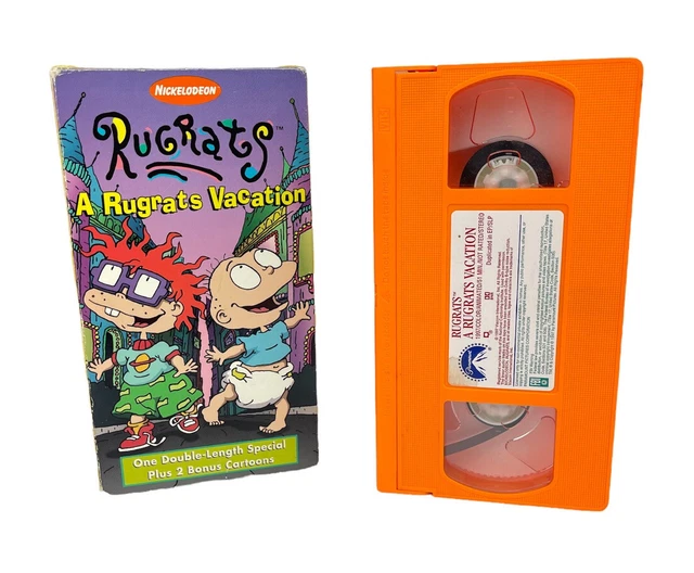 NICKELODEON RUGRATS A Rugrats Vacation VHS Orange Video Tape Vintage ...