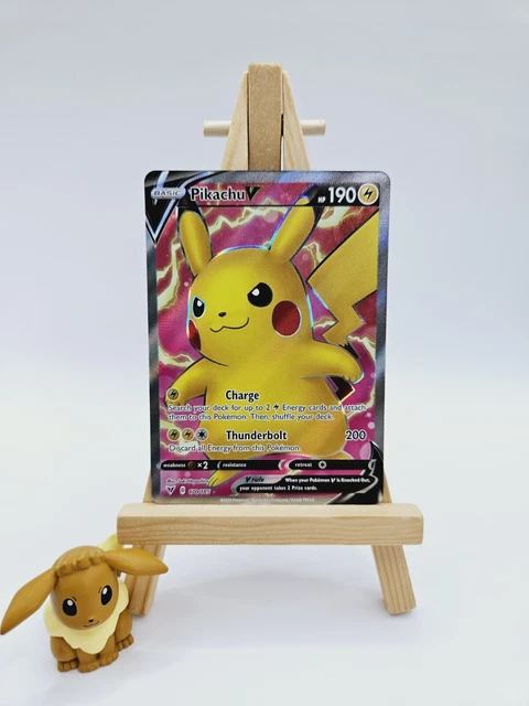 POKEMON TCG VIVID Voltage Pikachu V 170/185 Full Art NM $27.50 ...