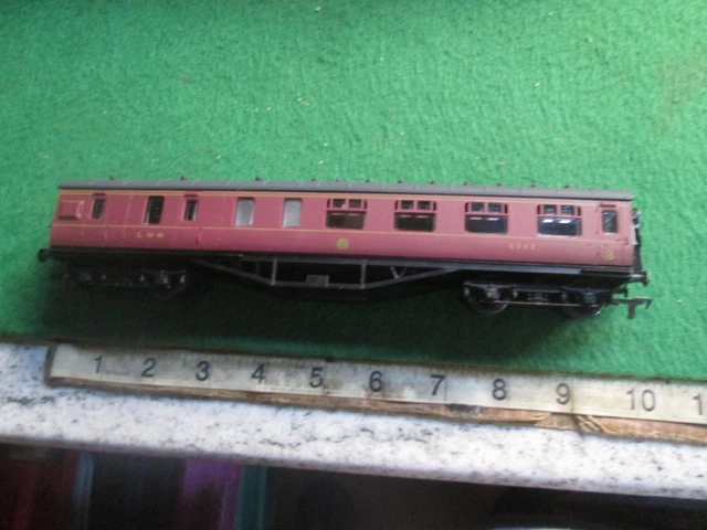 AIRFIX LMS 57 Ft Brake 3Rd Corridor Coach 5542 (Oo Gauge) Boxed Lot M24 ...