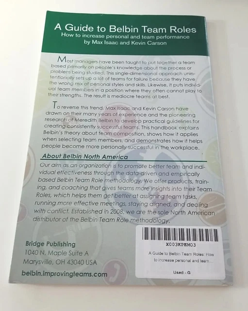 A GUIDE TO Belbin Team Roles How to increase personal and t... by Isaac ...