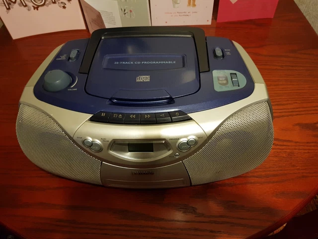 PHILIPS AZ1004 CD Radio Cassette Soundmachine Portable Stereo Boombox ...