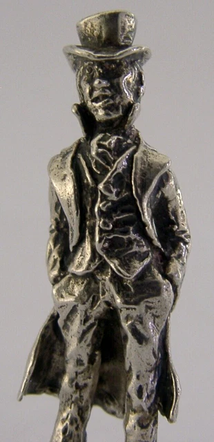 ENGLISH SOLID STERLING Silver Artful Dodger Figure 1977 Charles Dickens ...