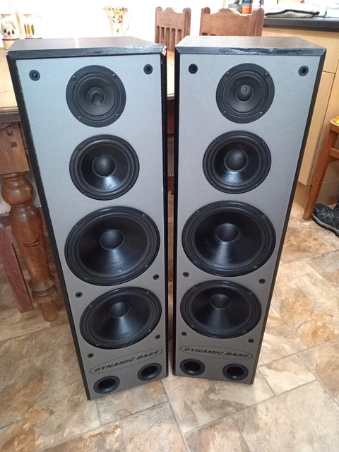 ELTAX CONCEPT FLOOR Standing Speakers Item no.1399 Loud 4 Way 400W ...