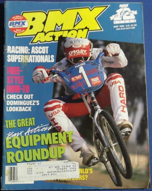 BMX ACTION MAGAZINE-MAY 1986 Terrible Ten-Hutch Supernationals-Greg ...