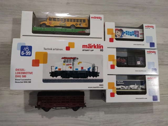 MÄRKLIN START UP Zug 36503 Henschel Diesellok mit Güterwaggons EUR 130 ...