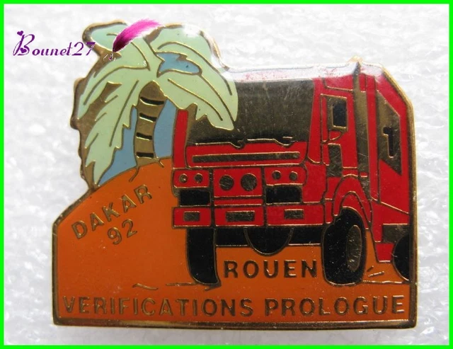 PIN'S PINS BADGE Le Paris DAKAR Camion Truck 92 Rouen #F1 EUR 5,90 ...