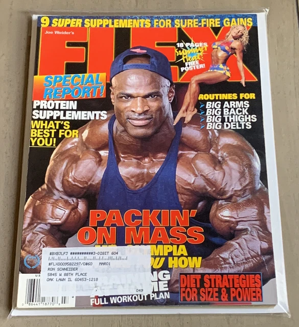 RONNIE COLEMAN/STEVE REEVES W/ Poster - FLEX Bodybuilding Magazine ...