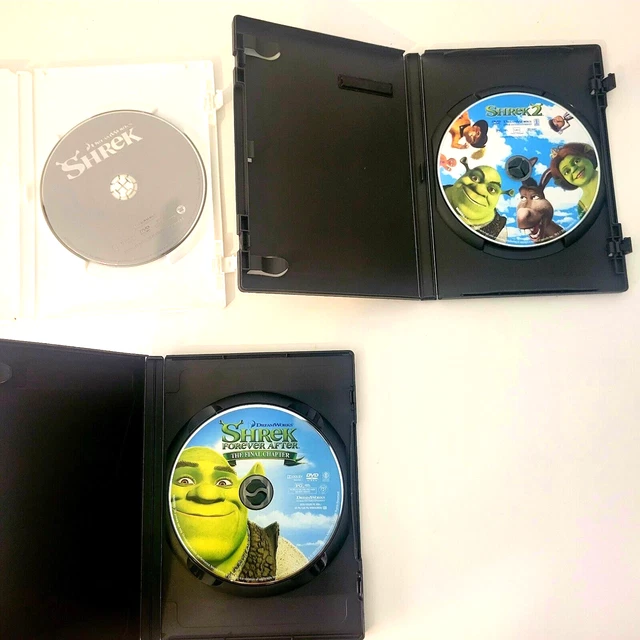 THE SHREK 3 DVD Lot Full & Widescreen: Shrek/Shrek2/Shrek Forever After ...