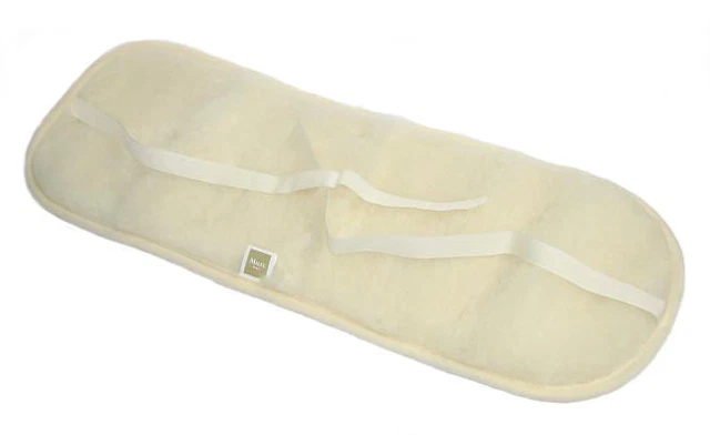 BACK WARMER CHEQUERED Waist Body Double Lumbar Sheep Wool Heat Pad Belt ...