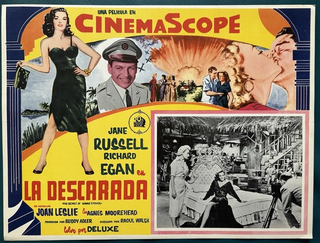 THE REVOLT OF Mamie Stover Jane Russell Mexican Lobby Card 1956 £8.03 ...