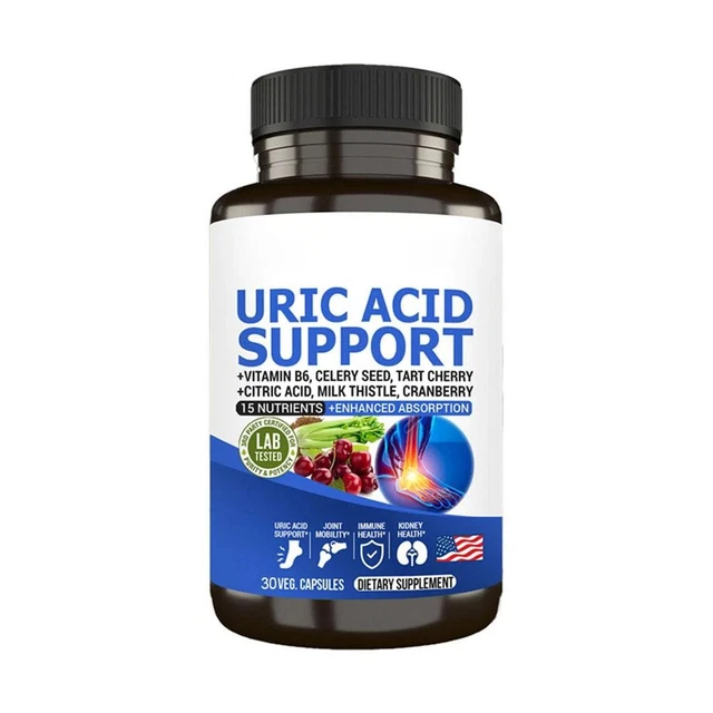 URIC ACID SUPPORT Tablets Joint&Kidney Supplement TartCherry For Gout ...