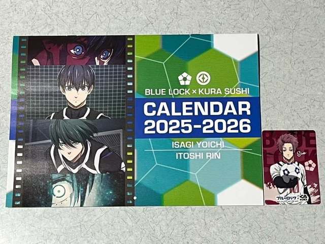 BLUE LOCK X Kurazushi Calendar 2025 2026 Seishiro Isagi Rin Itoshi $82. ...