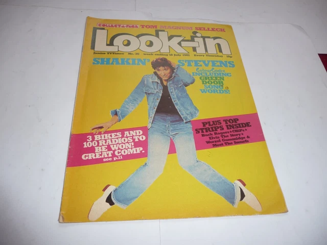 LOOK-IN MAGAZINE (18/7/81) - Shakin' Stevens cover £9.50 - PicClick UK