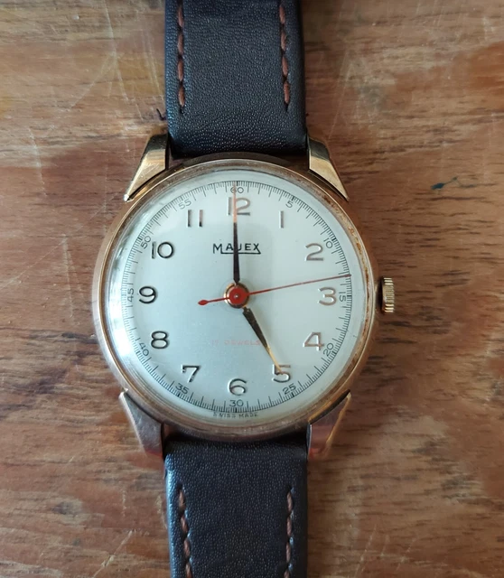 VINTAGE 9CT GOLD Majex Hefik Watch - fully functional, Exc cond. £295. ...