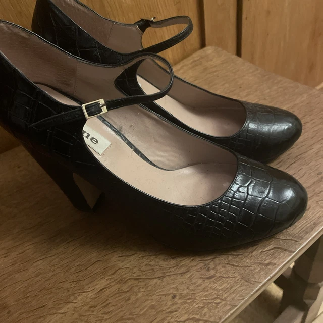 DUNE MARY JANE Leather Mock Croc Size 37 £13.02 - PicClick UK
