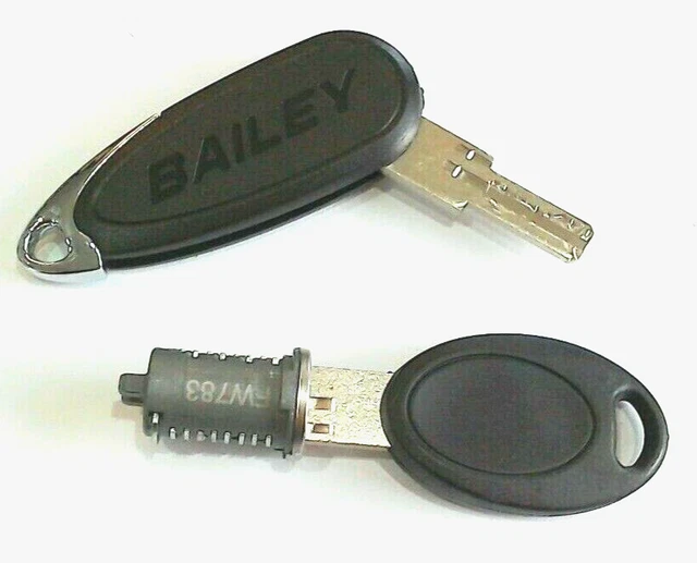 BAILEY DOOR LOCK Barrel and Two FW Fawo Keys for Caravan or Motorhome ...