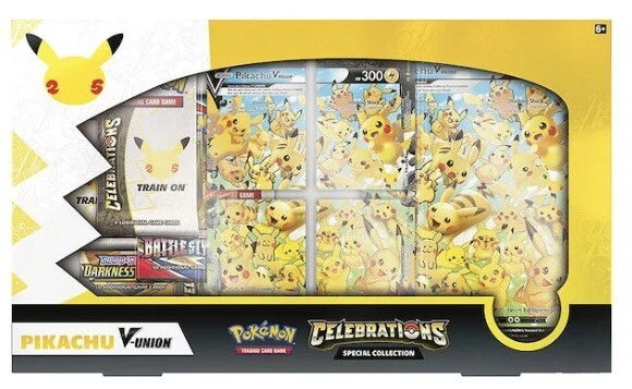 POKÉMON TCG PIKACHU V-Union Celebrations Special Collection Pack EUR 25 ...
