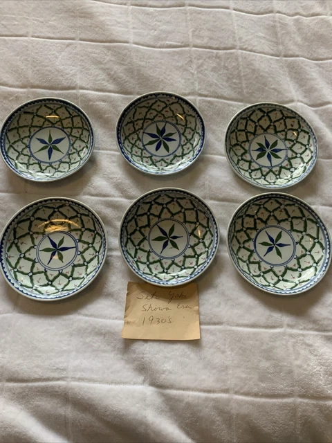 ANTIQUE JAPANESE SETO Yaki Showa Era Plates (6) £479.71 - PicClick UK