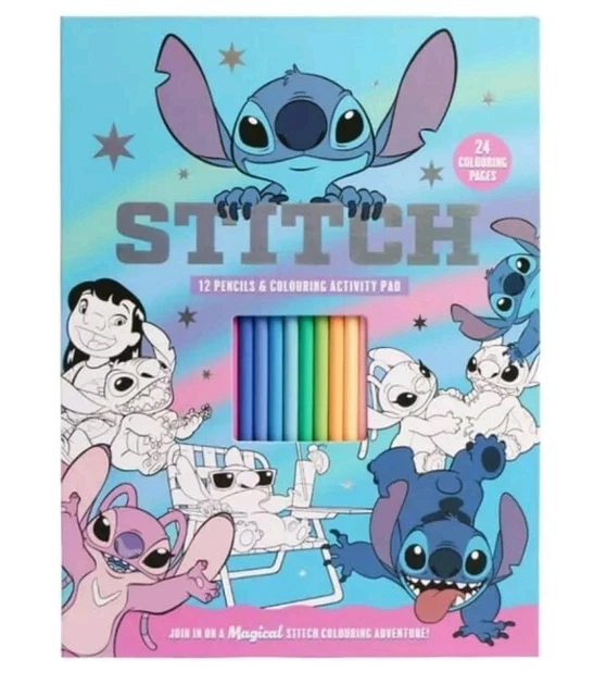 DISNEY STITCH COLOURING Activity Set £9.99 - PicClick UK
